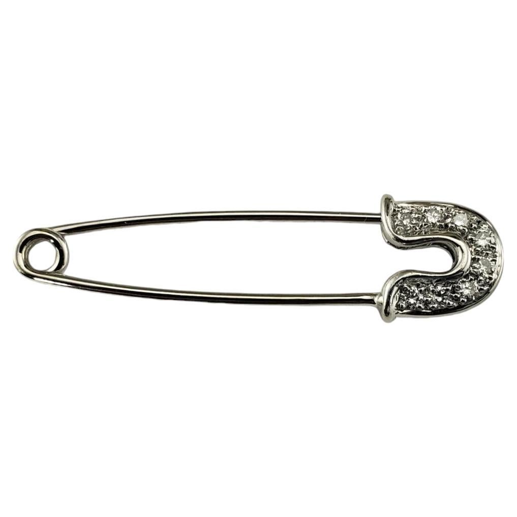 Platinum and Diamond Diaper/Safety Pin #18246 For Sale at 1stDibs