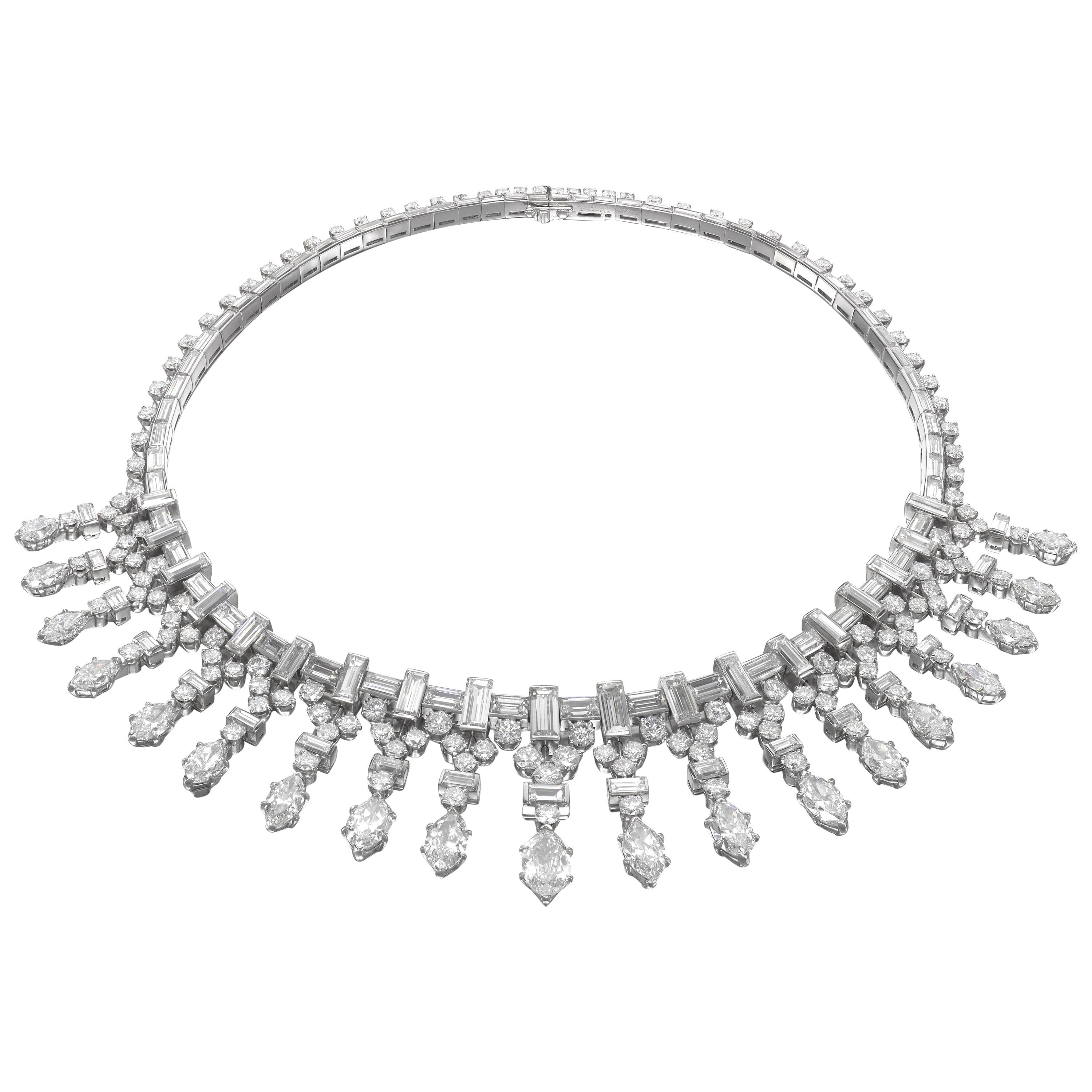 Van Cleef and Arpels Diamond Loop Necklace For Sale at 1stDibs