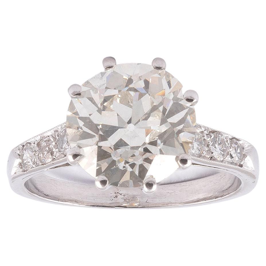 Rose Cut Diamond Single-Stone Ring For Sale at 1stDibs
