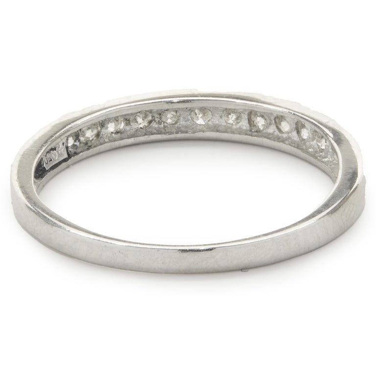 Platinum Channel Set Diamond Band For Sale at 1stDibs