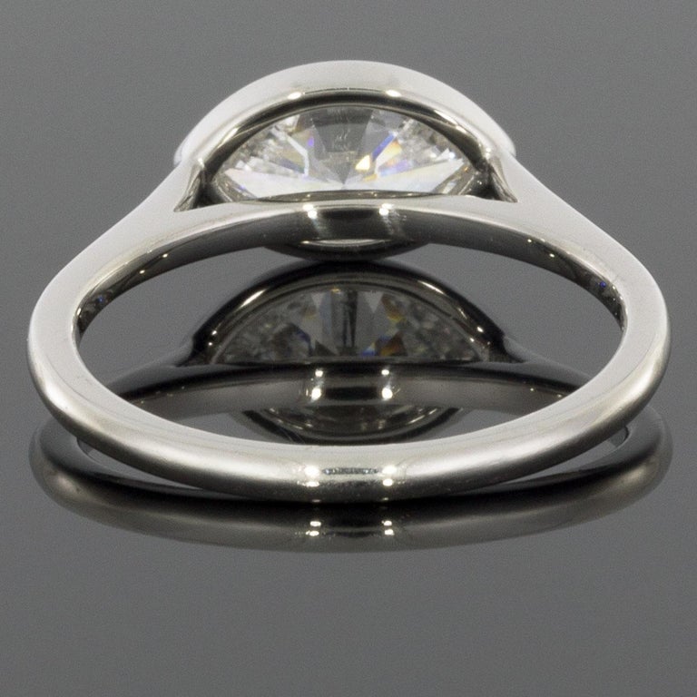 Platinum Colorless GIA Certified Marquise Diamond Solitaire Engagement ...