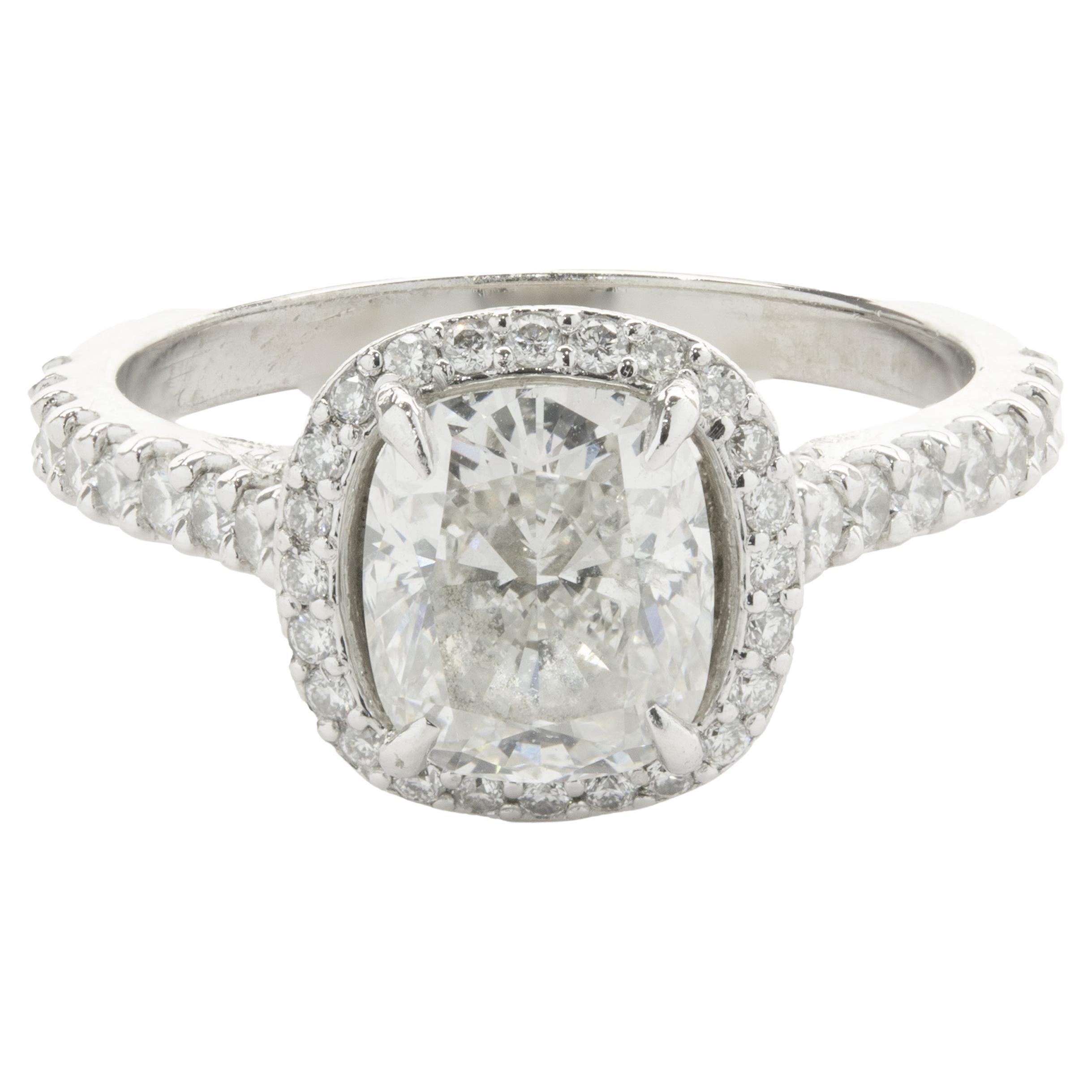 Antique Cushion Cut Diamond Engagement Ring at 1stDibs | antique ...