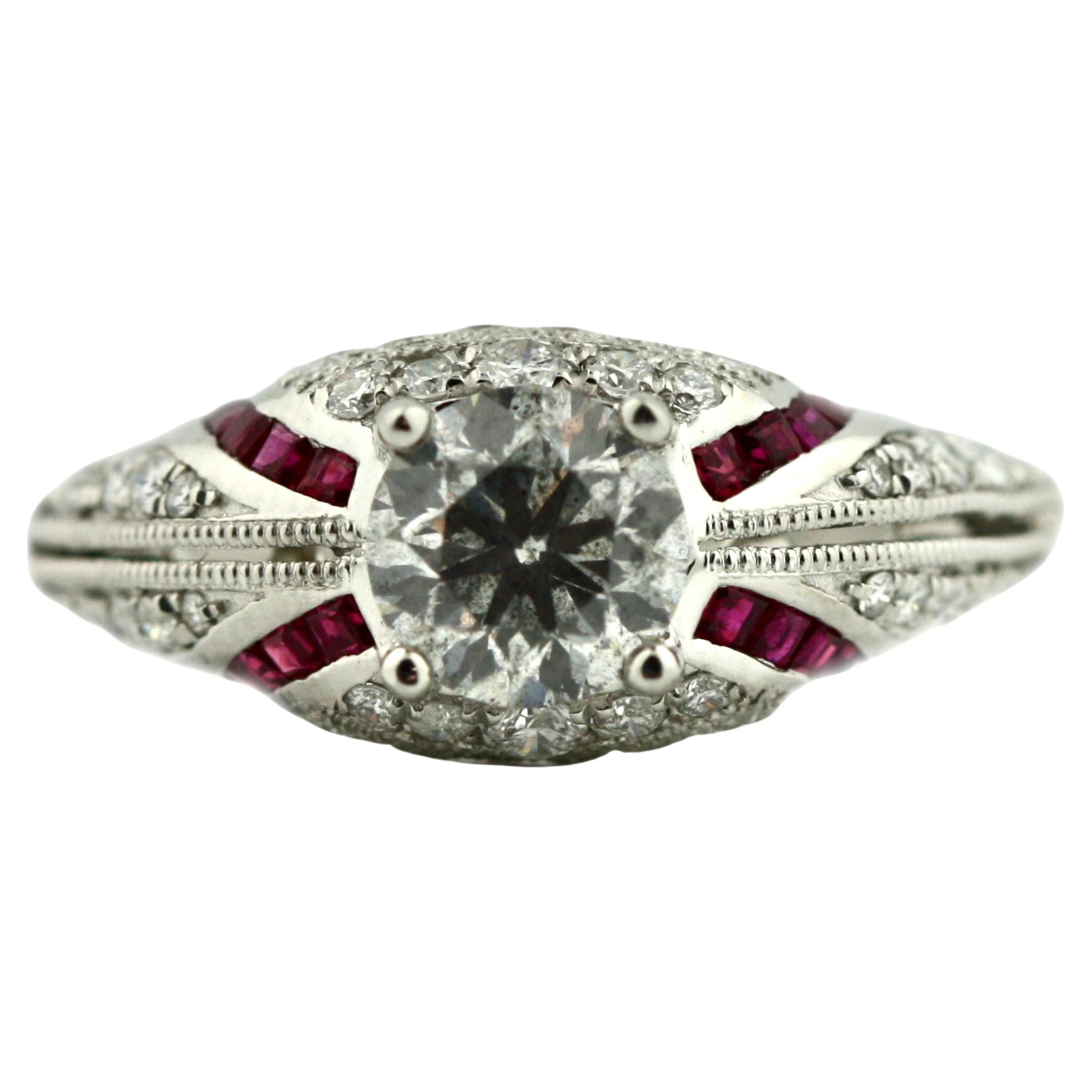 Incredible Eight Carat Certified Ruby and Diamond Set in Platinum For ...