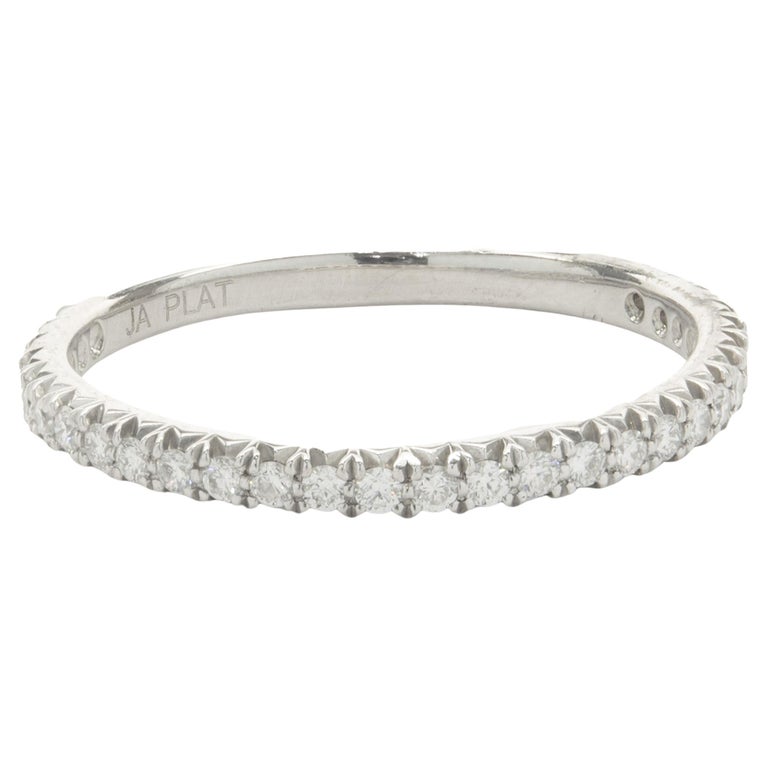Platinum Diamond Band For Sale at 1stDibs