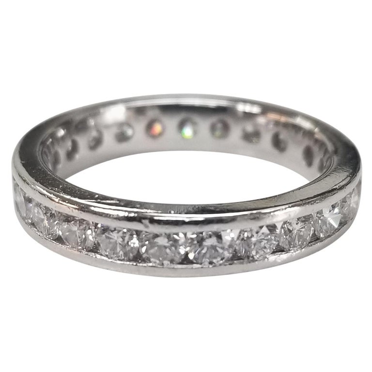 Platinum Diamond Channel Set Eternity Ring For Sale (Free Shipping) at ...