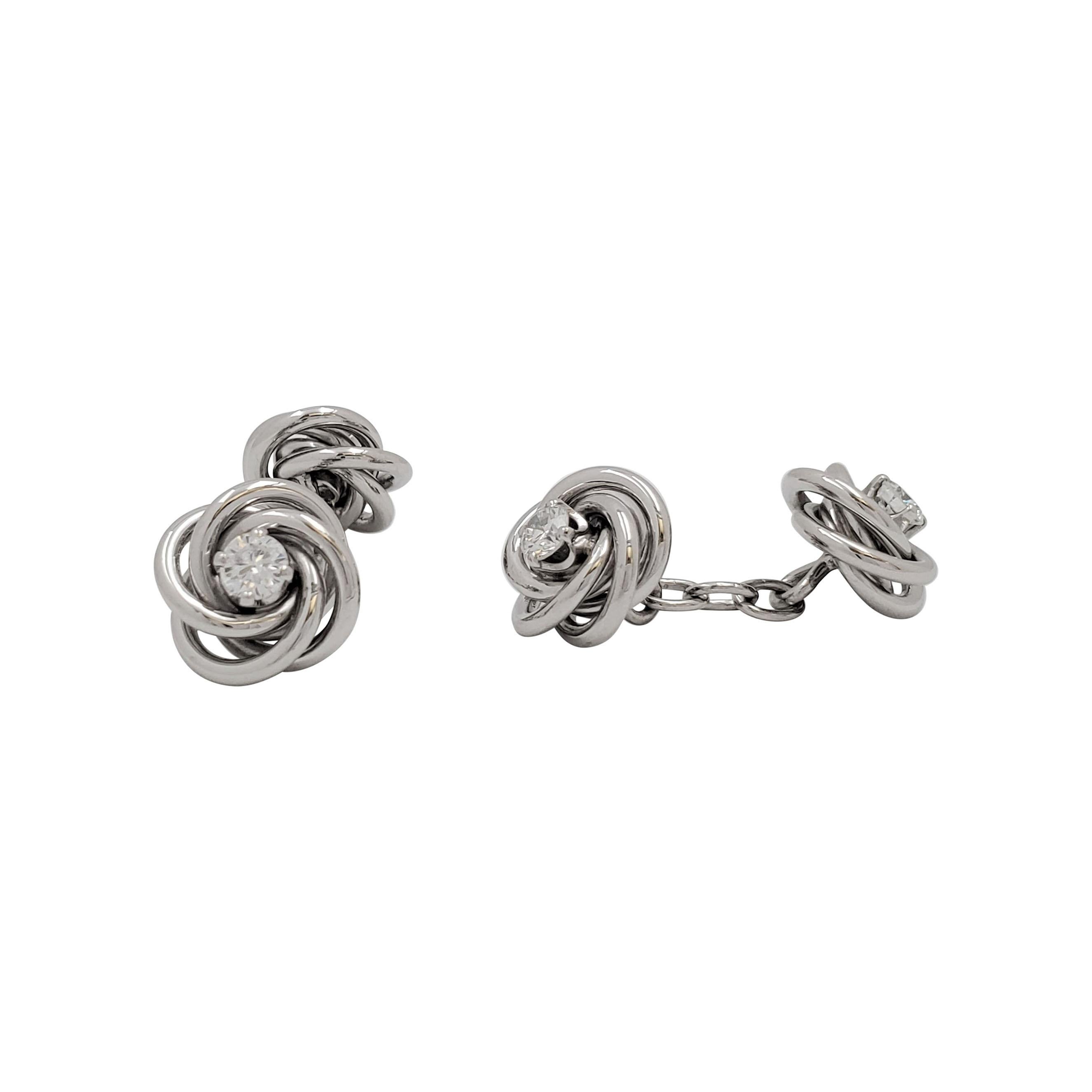 Diamond Platinum Card Suit Cufflinks For Sale at 1stDibs