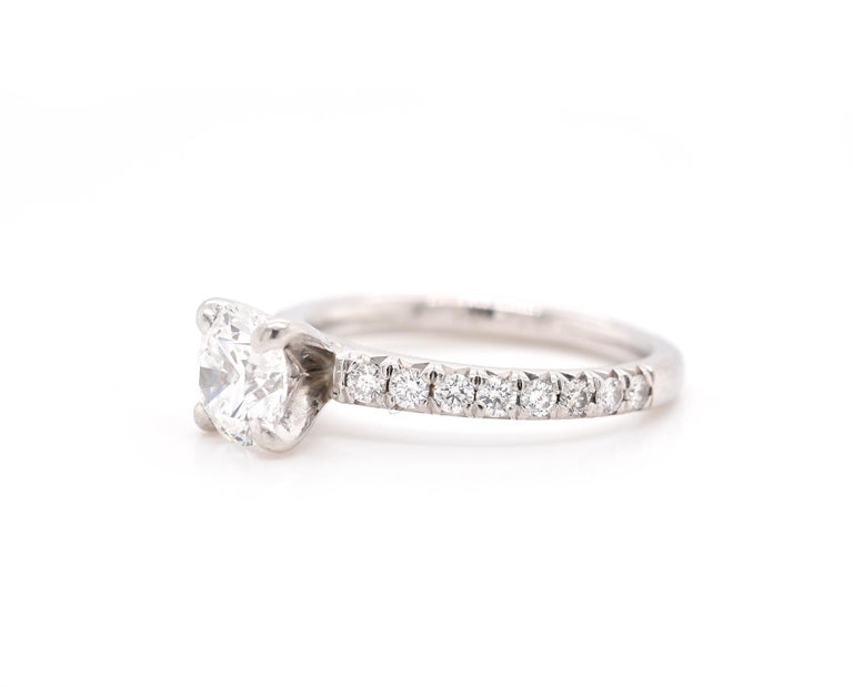 Platinum Diamond Engagement Ring at 1stDibs
