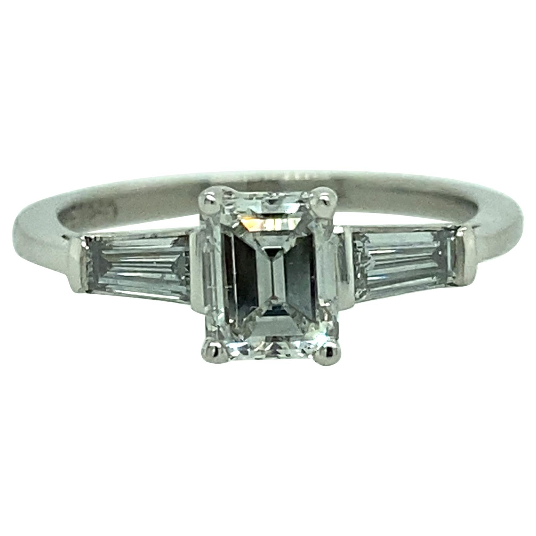 Double Diamond Platinum Engagement Ring at 1stDibs | double diamond ...