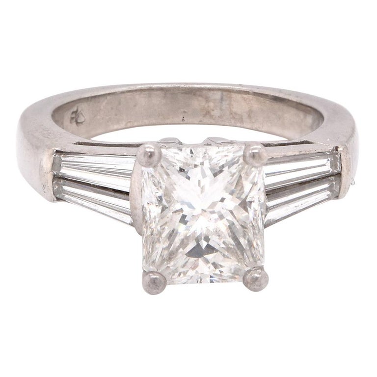 Platinum Diamond Engagement Ring at 1stDibs