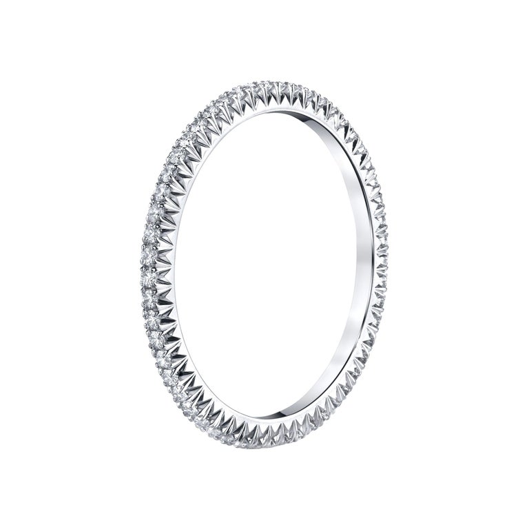 Platinum Diamond Eternity Band .27ct For Sale at 1stDibs