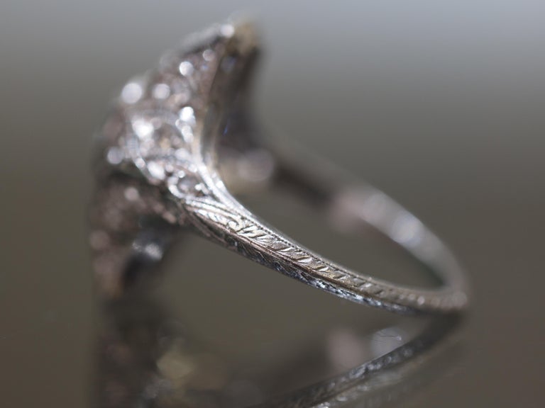Platinum Edwardian Diamond Filigree Ring, circa Late 1800s at 1stDibs ...