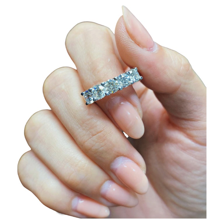 Customizable Platinum Eternity Band Features 1.80ct For Sale at 1stDibs
