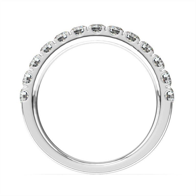Platinum Ethel Micro-Prong Diamond Ring '3/4 Ct. Tw' For Sale at 1stDibs