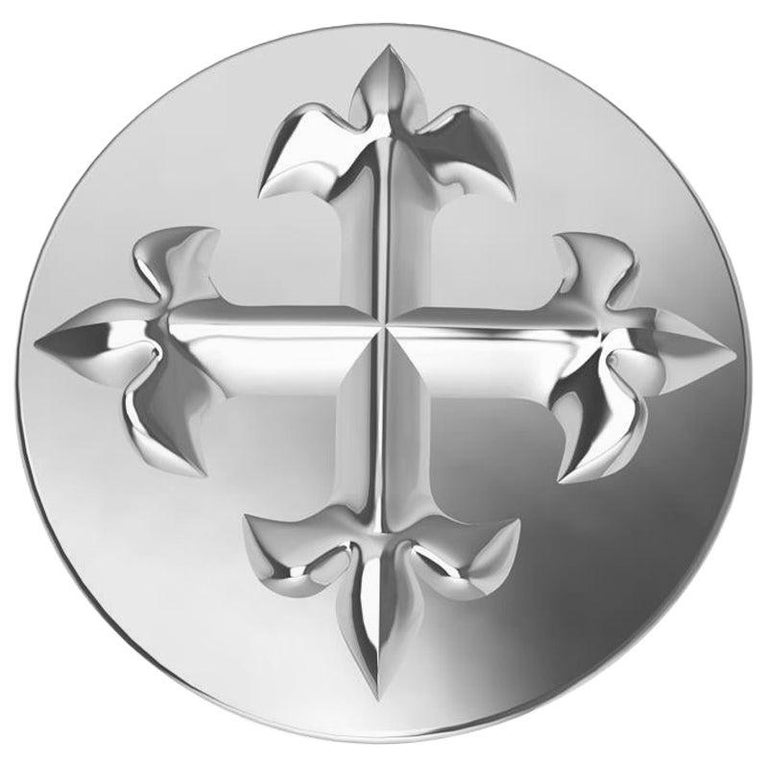 Customizable Platinum Fleur-de-Lis Signet Ring For Sale at 1stDibs