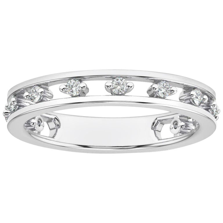 Platinum Floating Diamond Ring '1/5 Carat' For Sale at 1stDibs