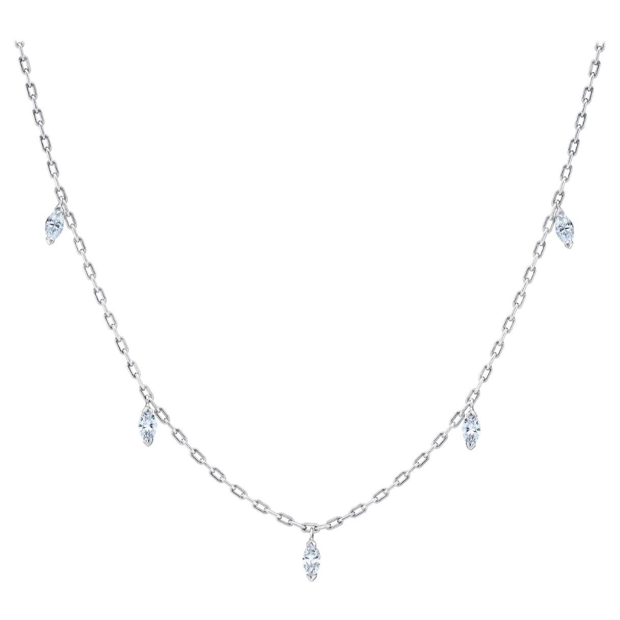 Harry Winston Diamond Platinum Marquise Cross Necklace at 1stDibs ...