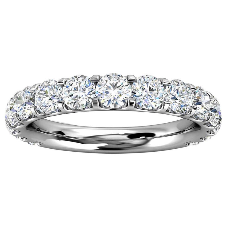 Platinum Micro-Prong Diamond Ring '1 1/2 Ct. tw' For Sale at 1stDibs