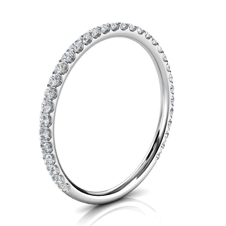Customizable Platinum Mini Micro-Prong Diamond Ring '1/4 Ct. Tw' For ...