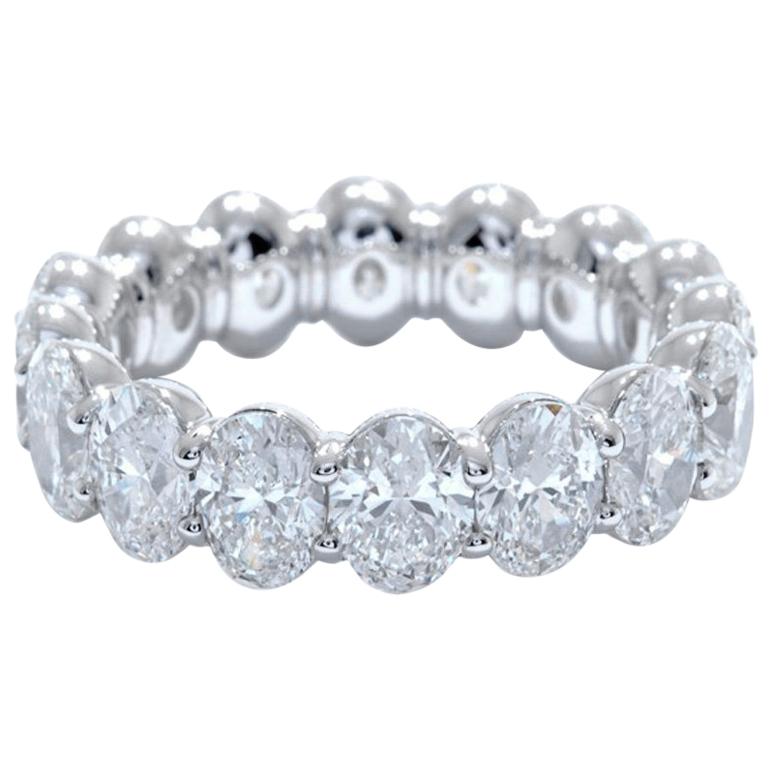 Graff 4.80 Carats Diamonds Platinum Eternity Band Ring at 1stDibs ...
