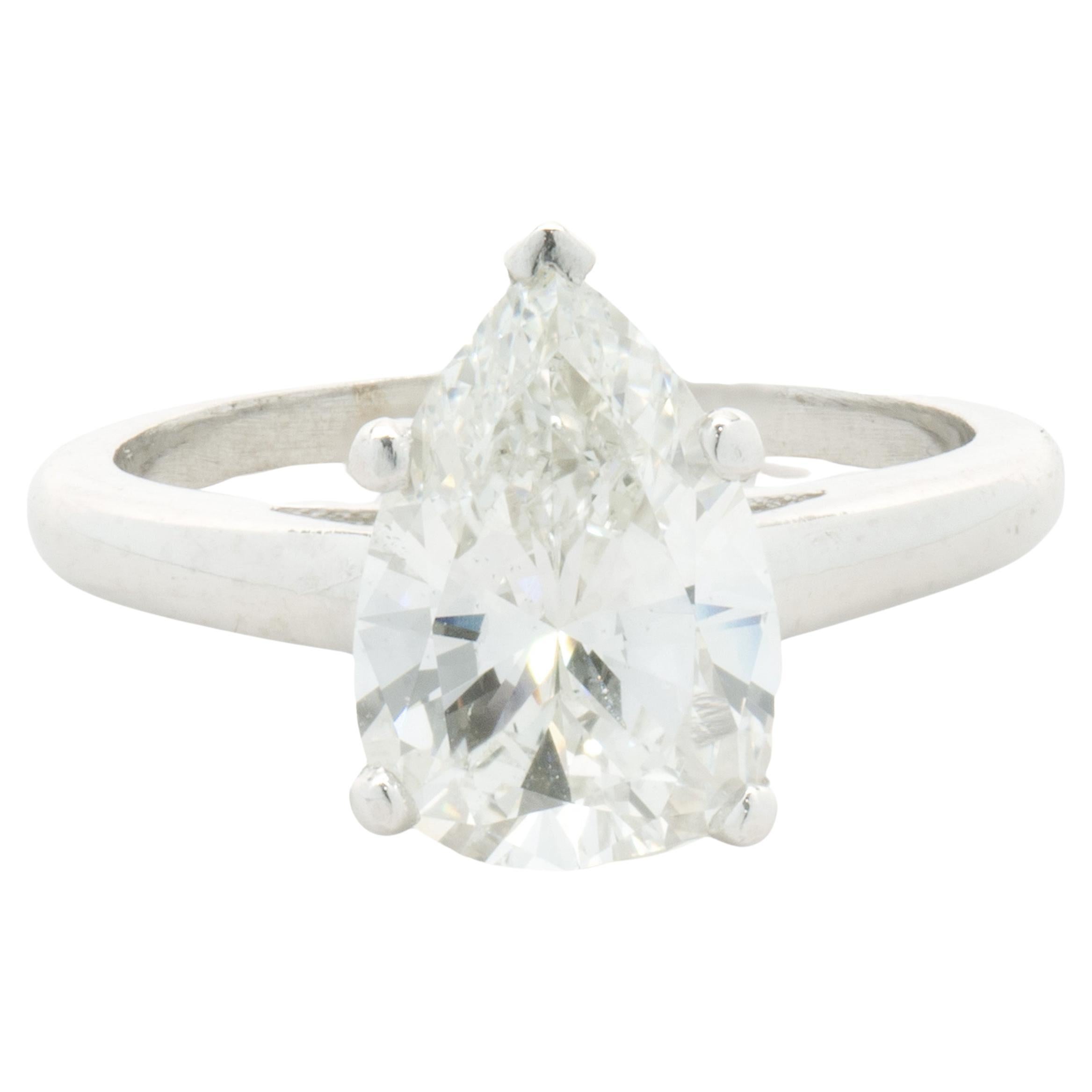 Platinum Trillion Cut Diamond Engagement Ring For Sale at 1stDibs