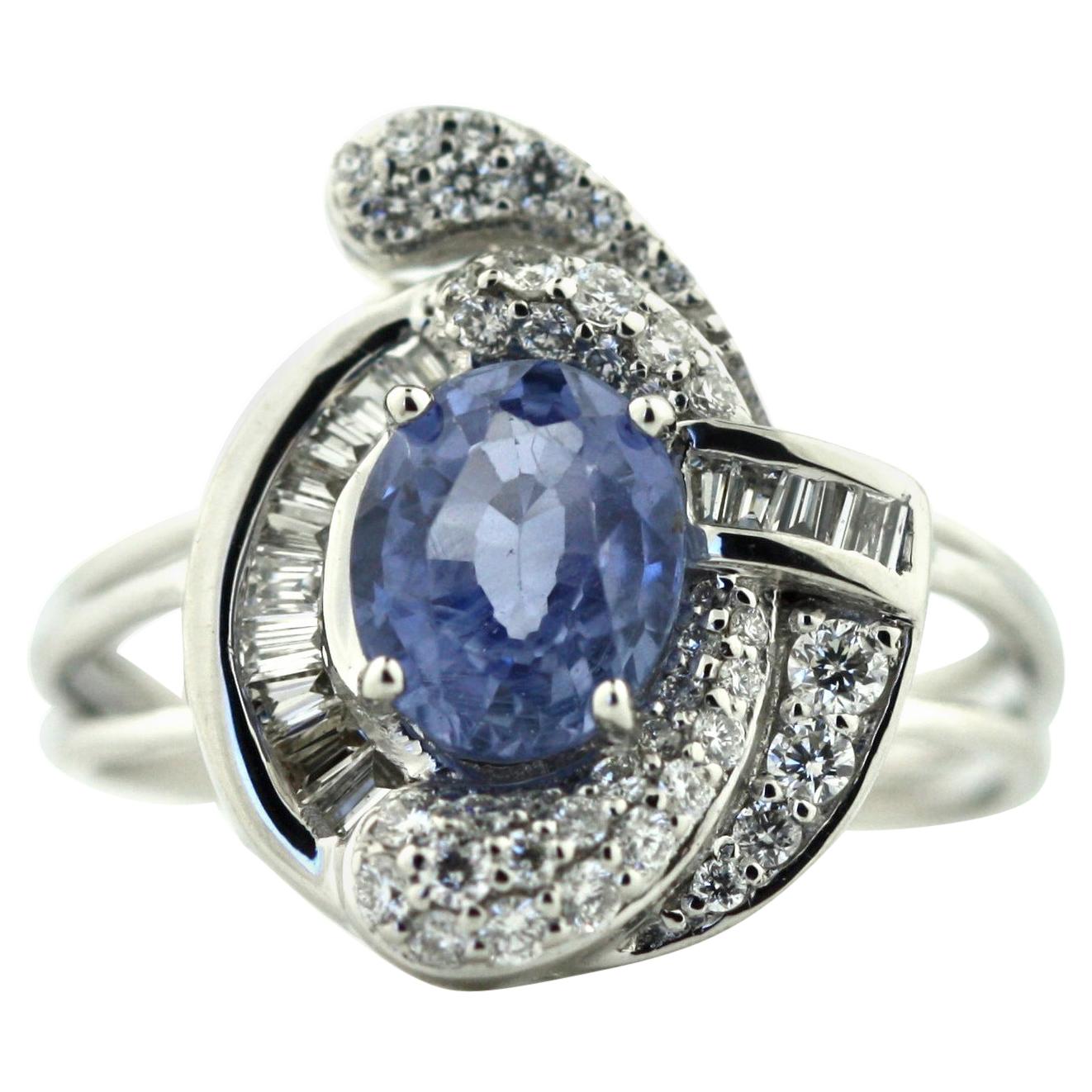 Edwardian Sapphire And Diamond Flower Ring at 1stDibs | edwardian ...