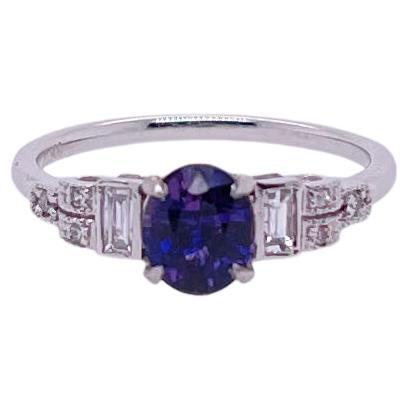 Steven Kretchmer Platinum Blade Ring with 2.16 ct. Tension-Set Pink ...