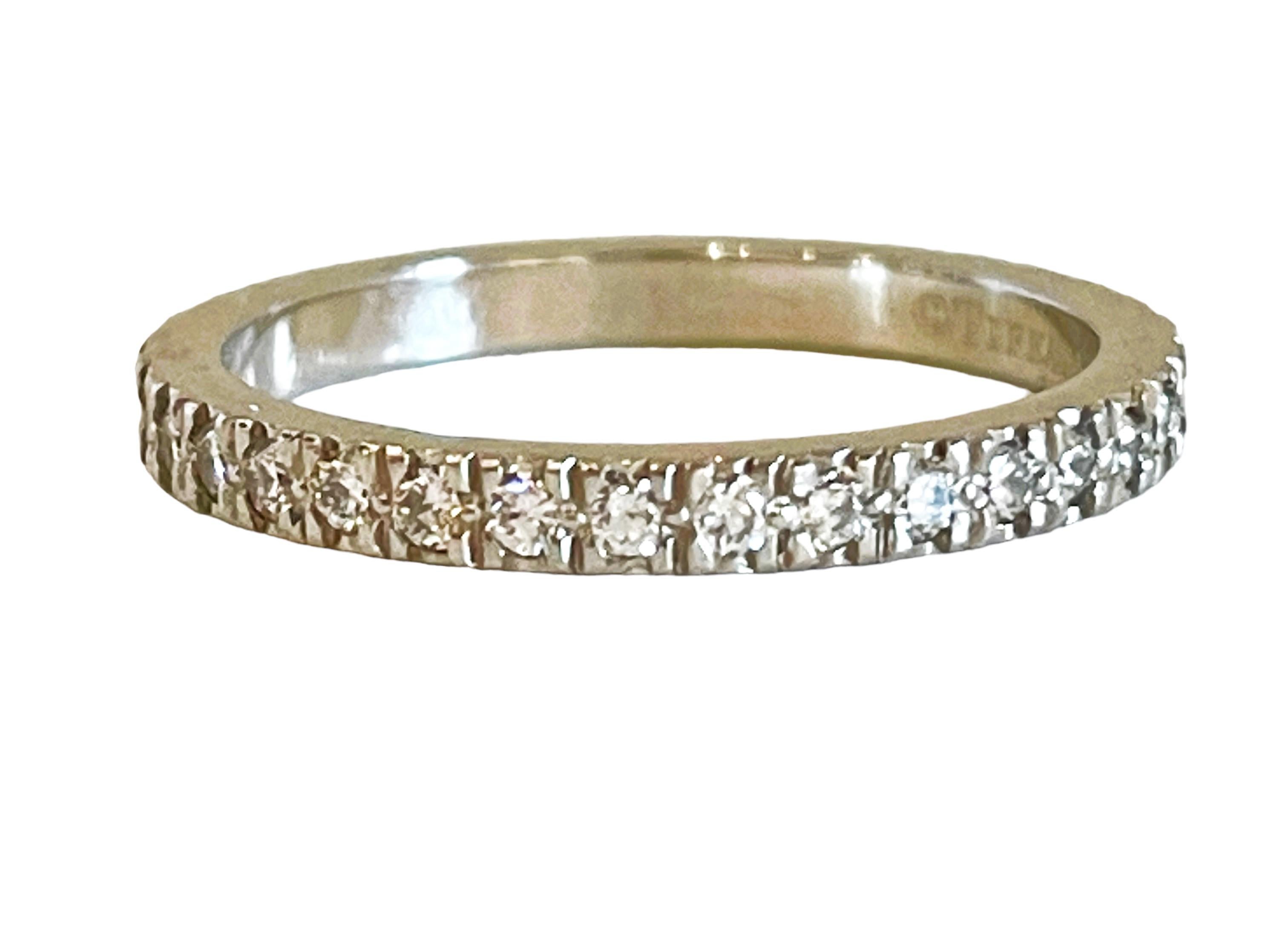 Platinum Tiffany Embrace Brilliant Diamond Eternity/Stacking Band with ...