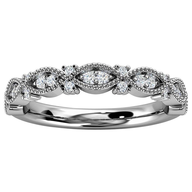 Customizable Platinum Valence Milgrain Diamond Ring '1/5 Ct. Tw' For ...