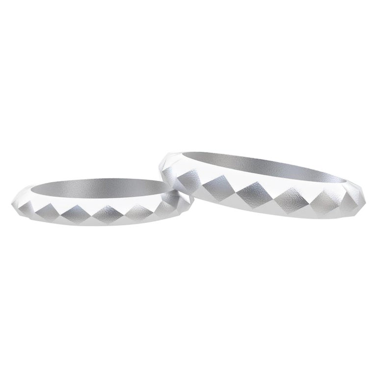Customizable Platinum Wedding Rings Bridal Set For Sale at 1stDibs