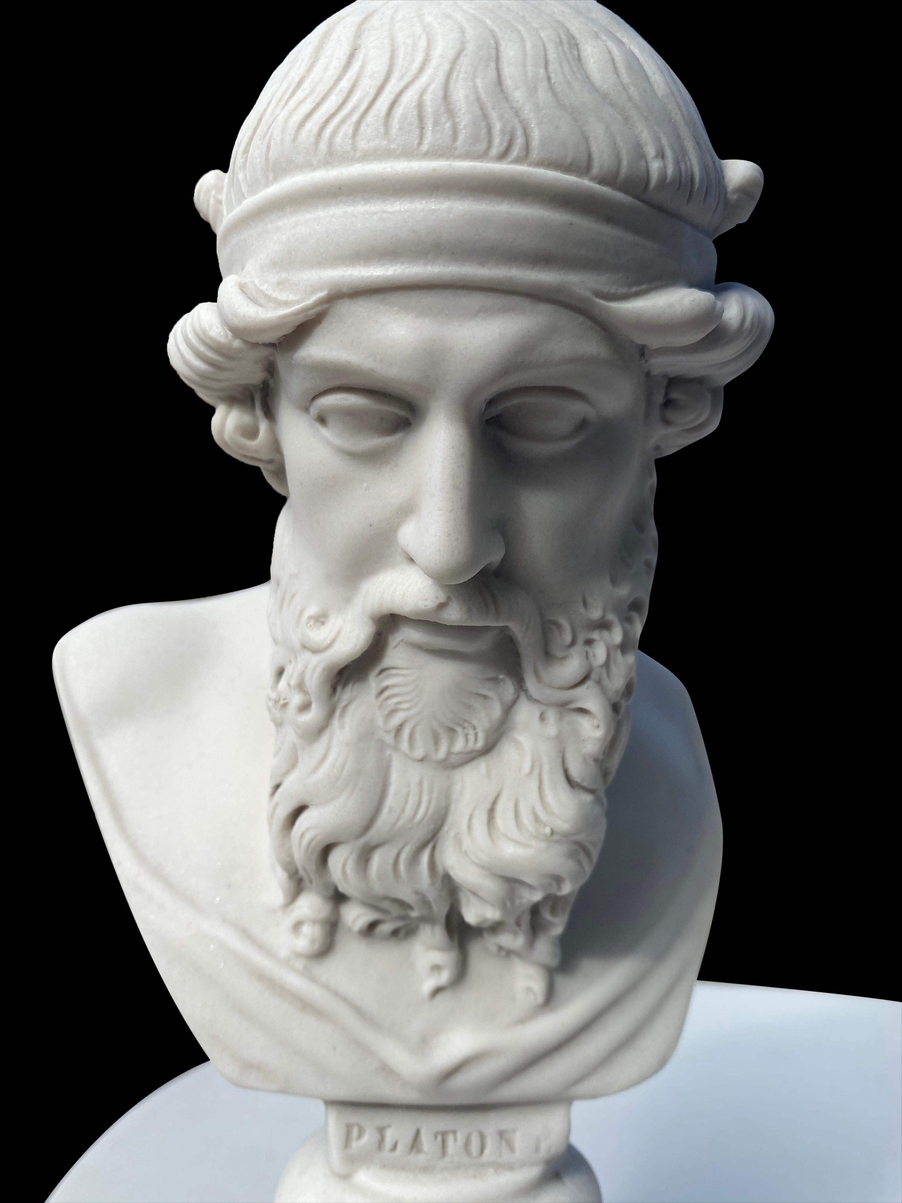Plato Bust Sculpture - 20th Century Classic Roman Style For Sale at 1stDibs