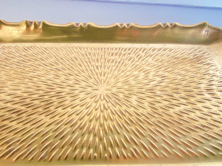 Platter in Brass, Art Deco Perod, Gold Color, 2 Handles, France 1940 ...