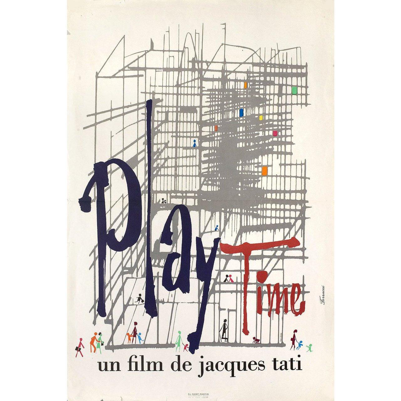 Play Time 1967 French Petite Film Poster at 1stDibs