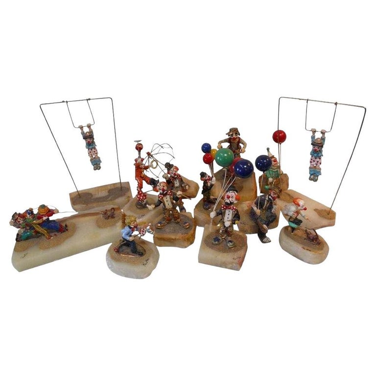 Playful Set of Ron Lee Clowns For Sale at 1stDibs