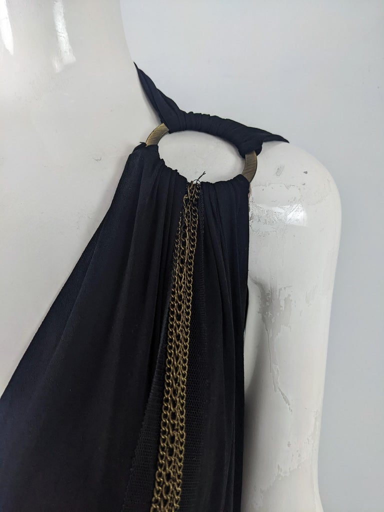 Plein Sud Vintage Ultra Sexy Deep Plunge Neck Chain Detail Mini Party ...