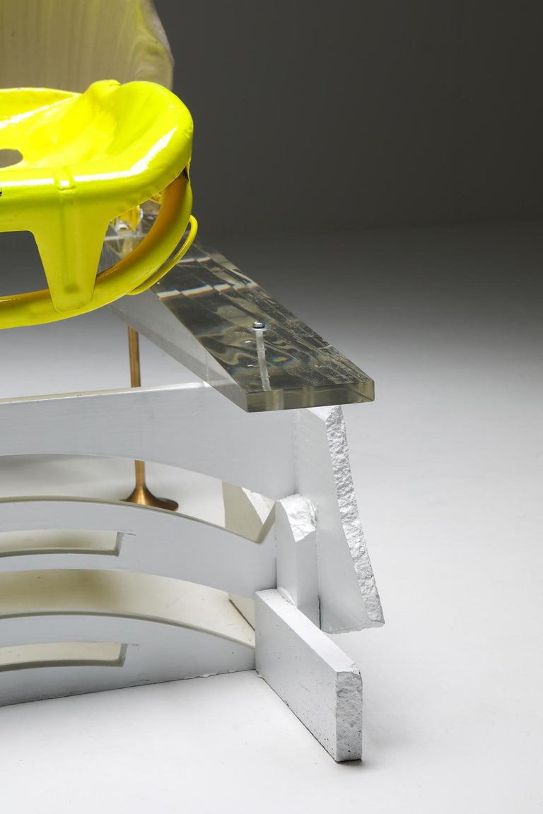 Functional art Chair "Plexi Shell Throne" by Lionel Jadot For Sale at ...