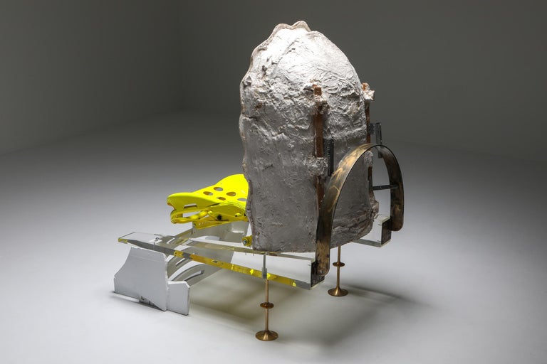 Functional art Chair "Plexi Shell Throne" by Lionel Jadot For Sale at ...