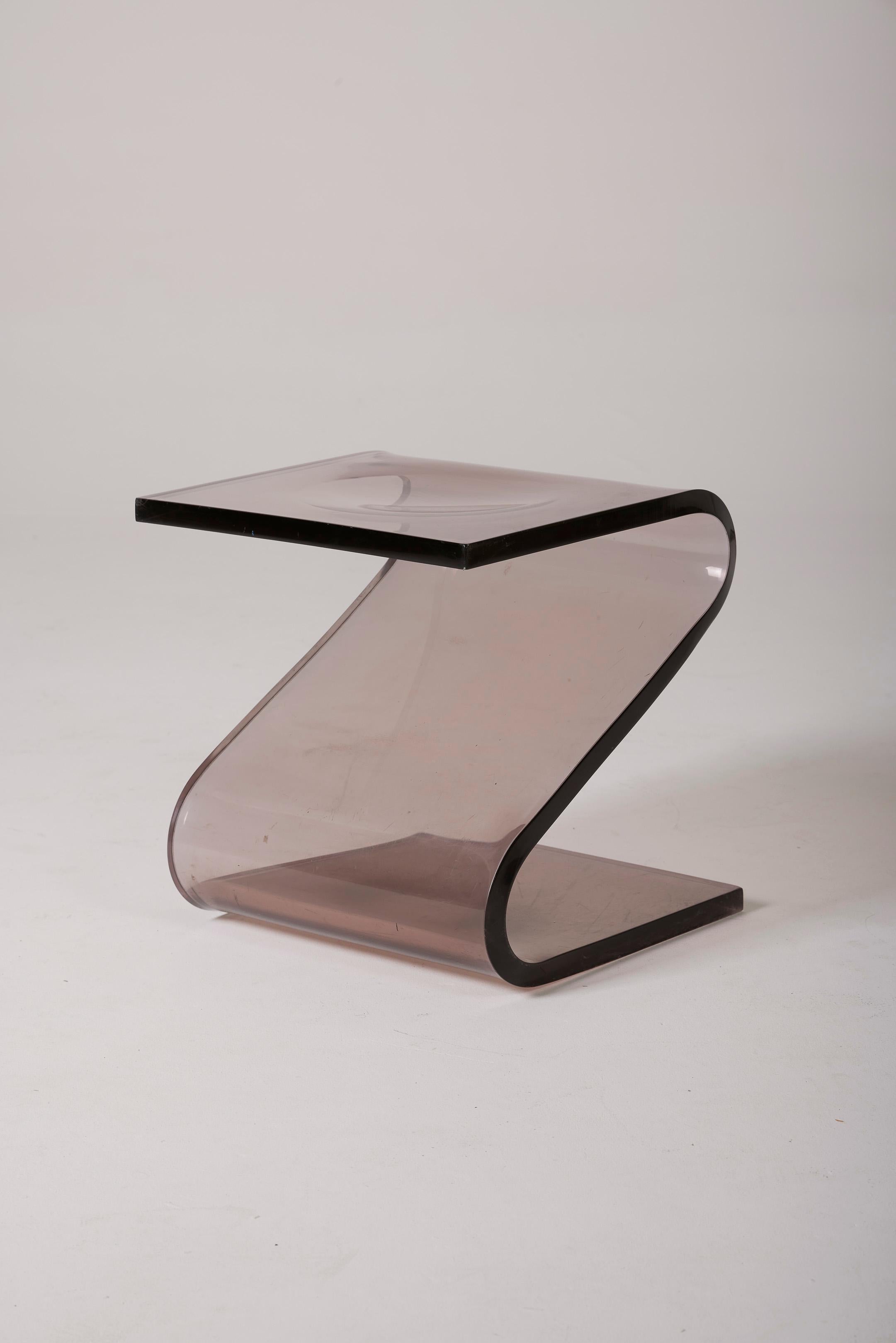 Plexiglas stool by François Arnal For Sale at 1stDibs