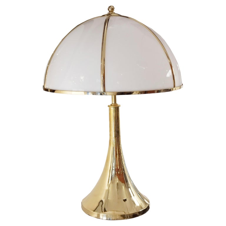 Plexiglass and Brass Table Lamp, Italy, 2000s For Sale at 1stDibs