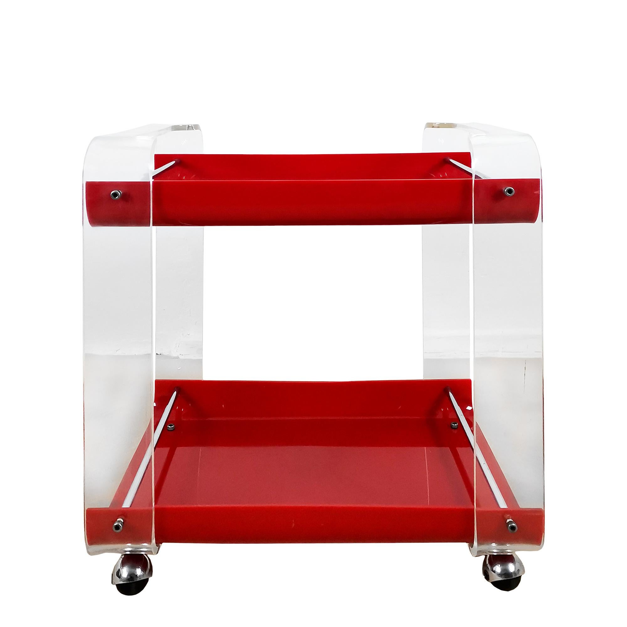 Plexiglass Cart, Spain, 1970 at 1stDibs