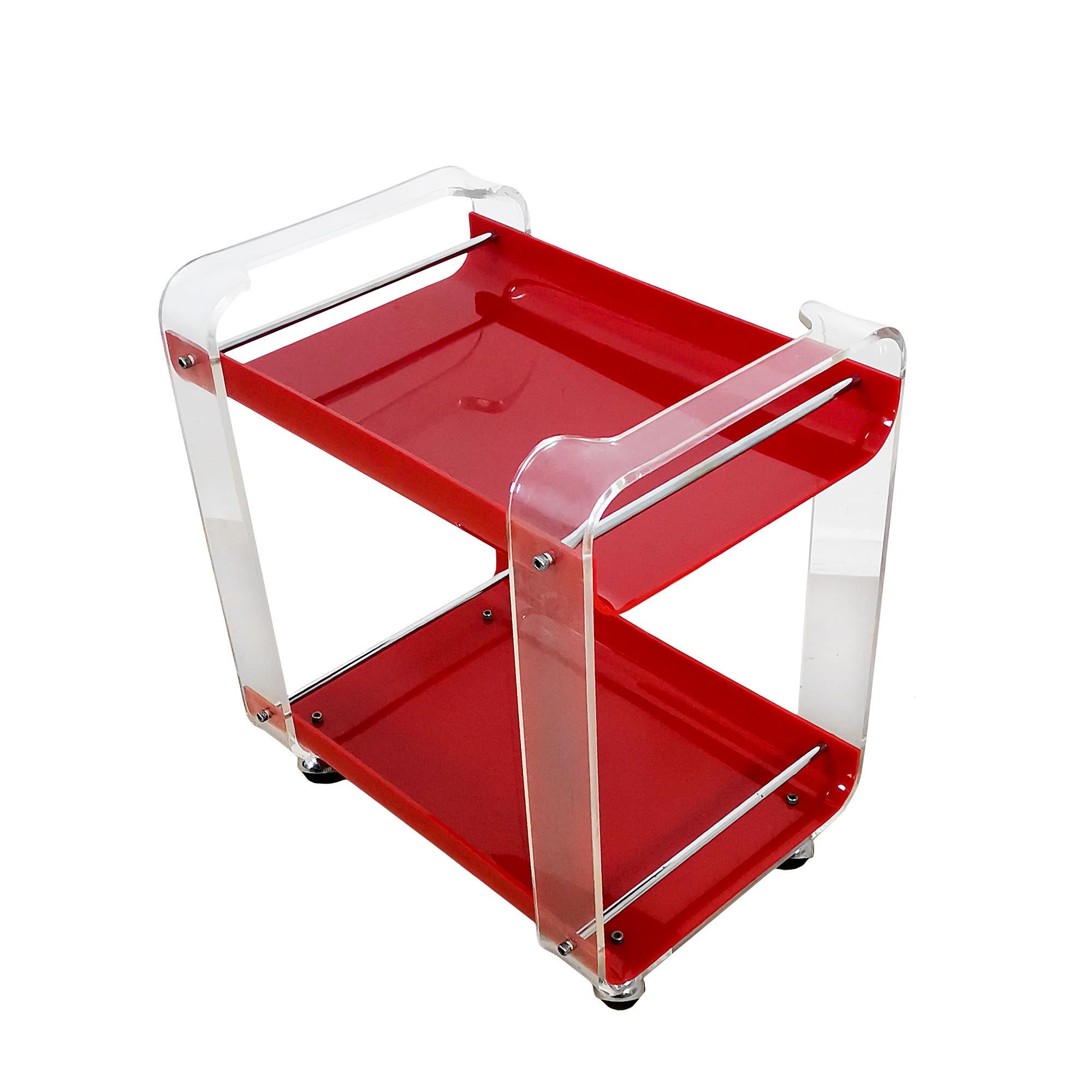 Plexiglass Cart, Spain, 1970 at 1stDibs