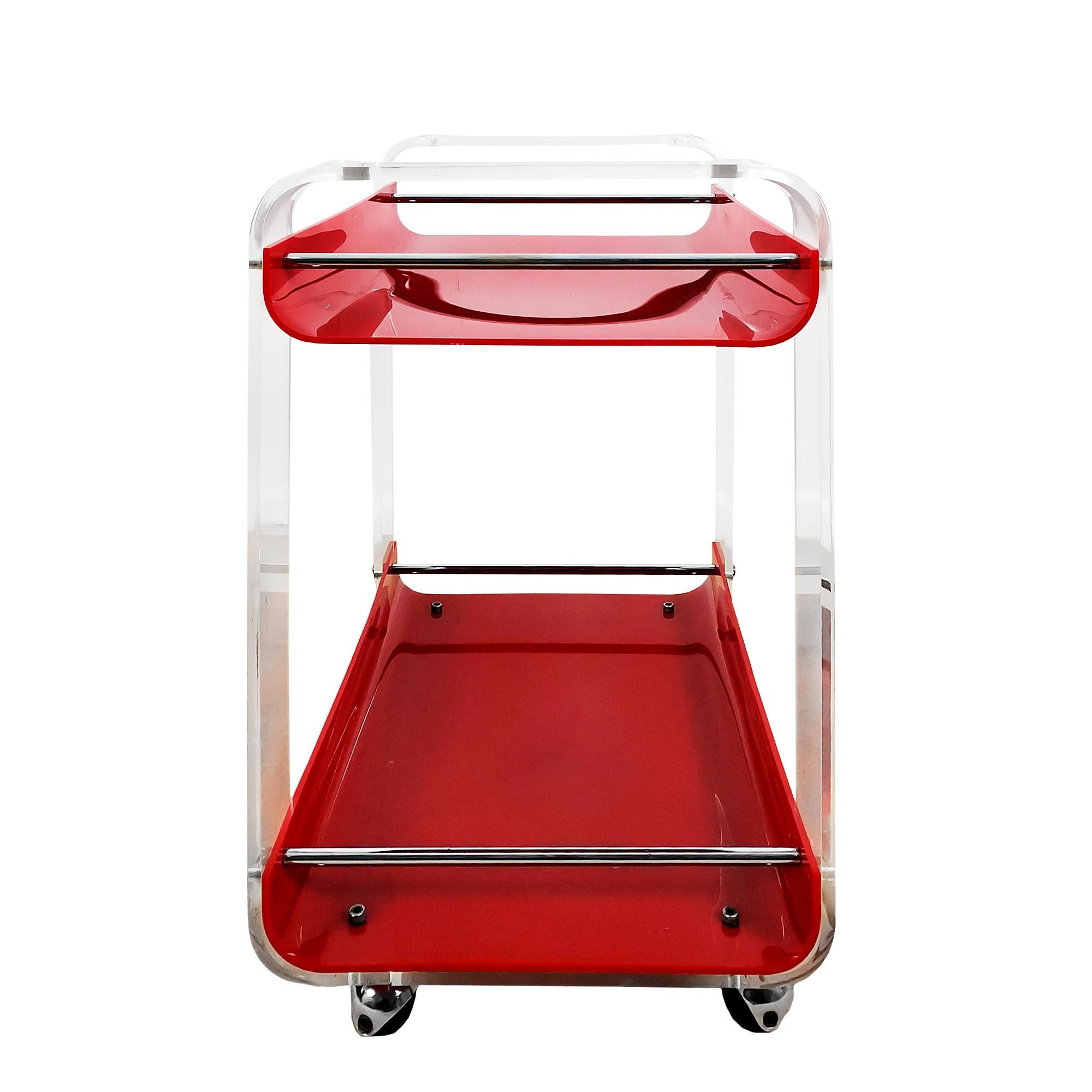 Plexiglass Cart, Spain, 1970 at 1stDibs