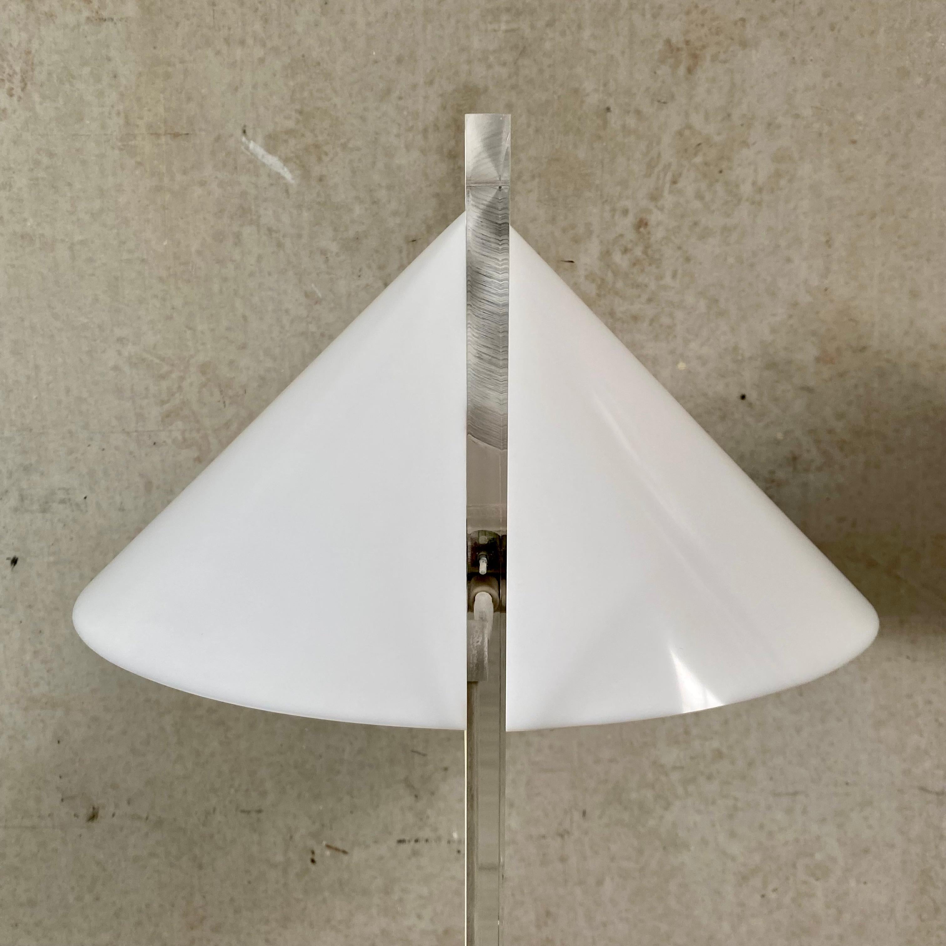 Plexiglass Floor Lamp 'Cone' by Harco Loor Haarlem, Netherlands 1970s ...
