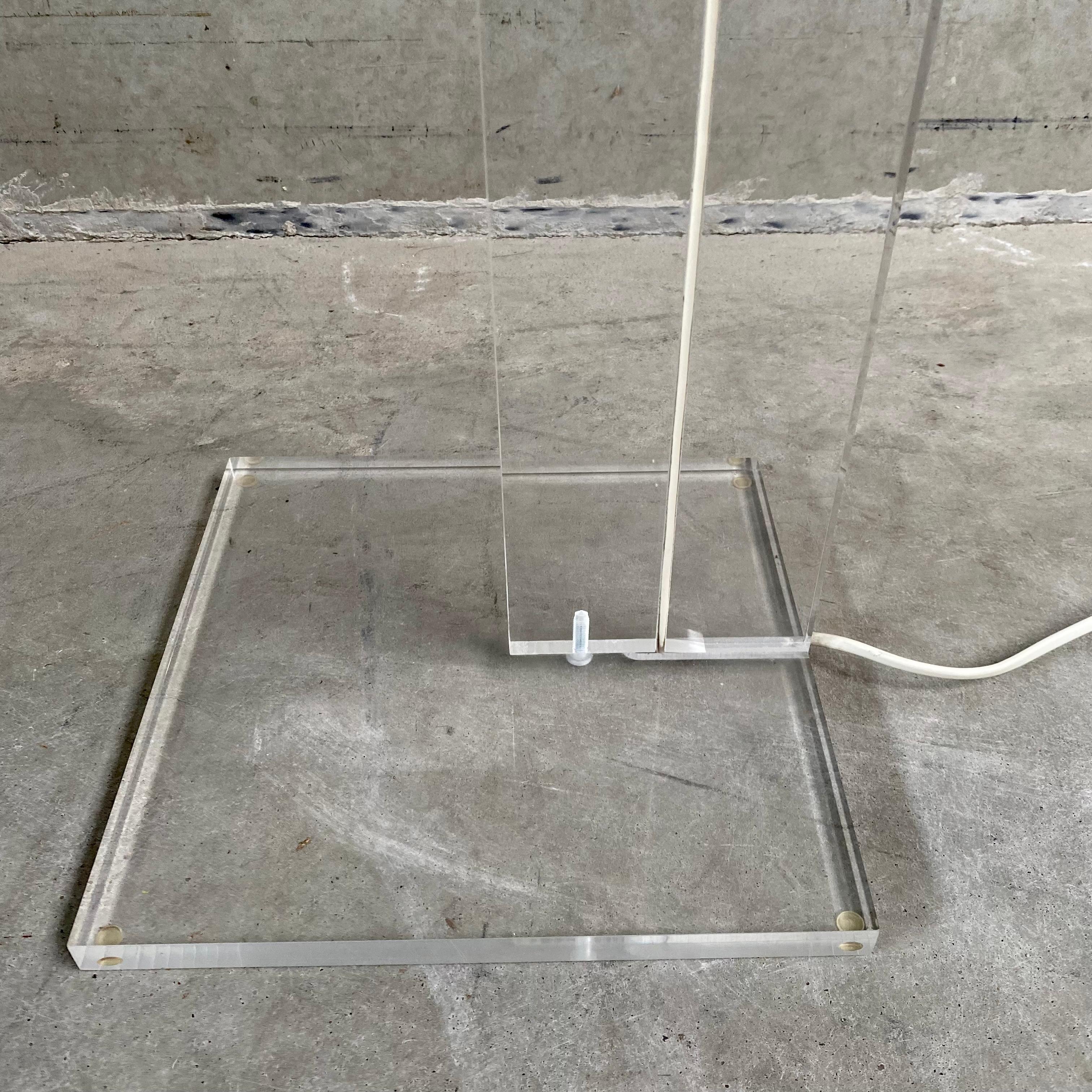 Plexiglass Floor Lamp 'Cone' by Harco Loor Haarlem, Netherlands 1970s ...