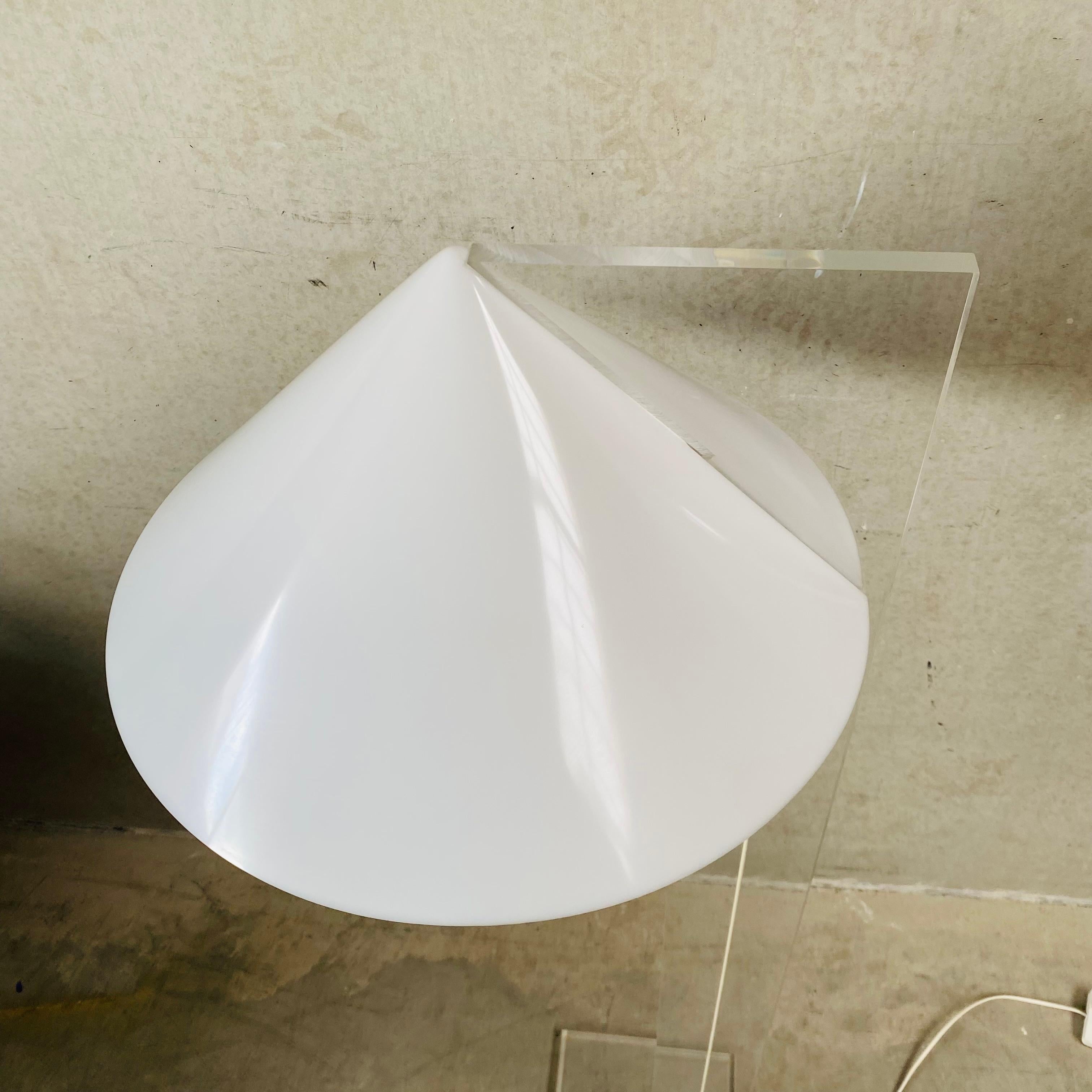 Plexiglass Floor Lamp 'Cone' by Harco Loor Haarlem, Netherlands 1970s ...