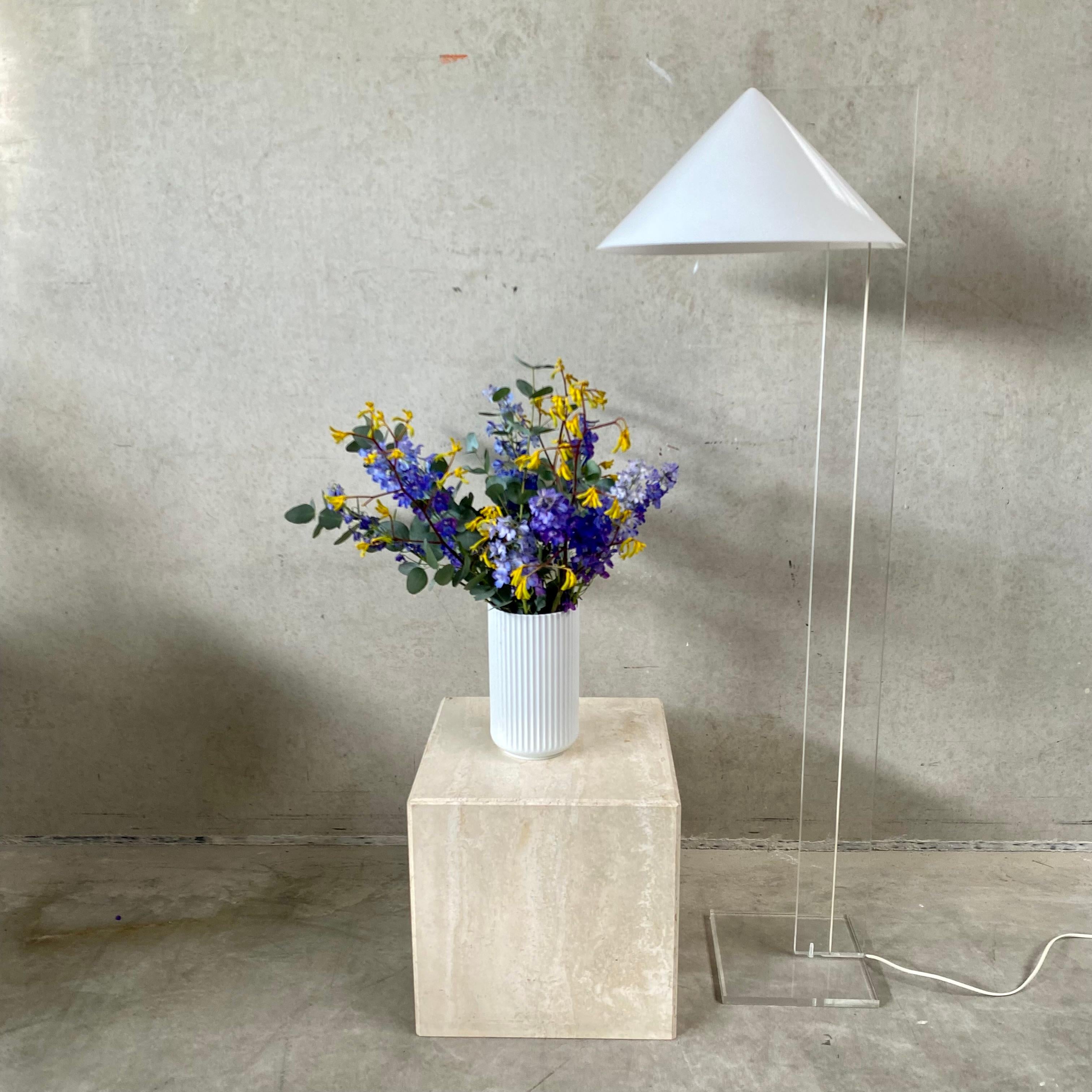 Plexiglass Floor Lamp 'Cone' by Harco Loor Haarlem, Netherlands 1970s ...