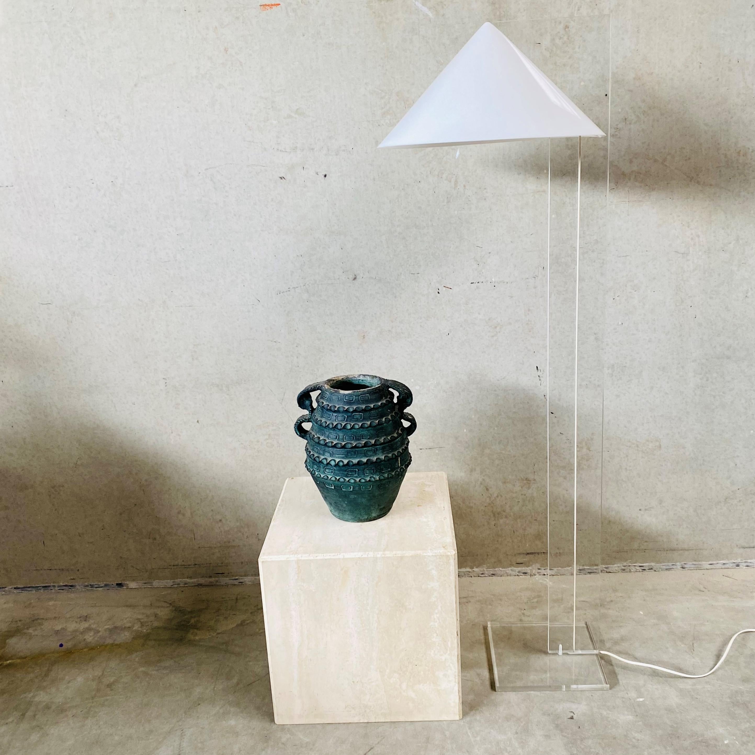 Plexiglass Floor Lamp 'Cone' by Harco Loor Haarlem, Netherlands 1970s ...