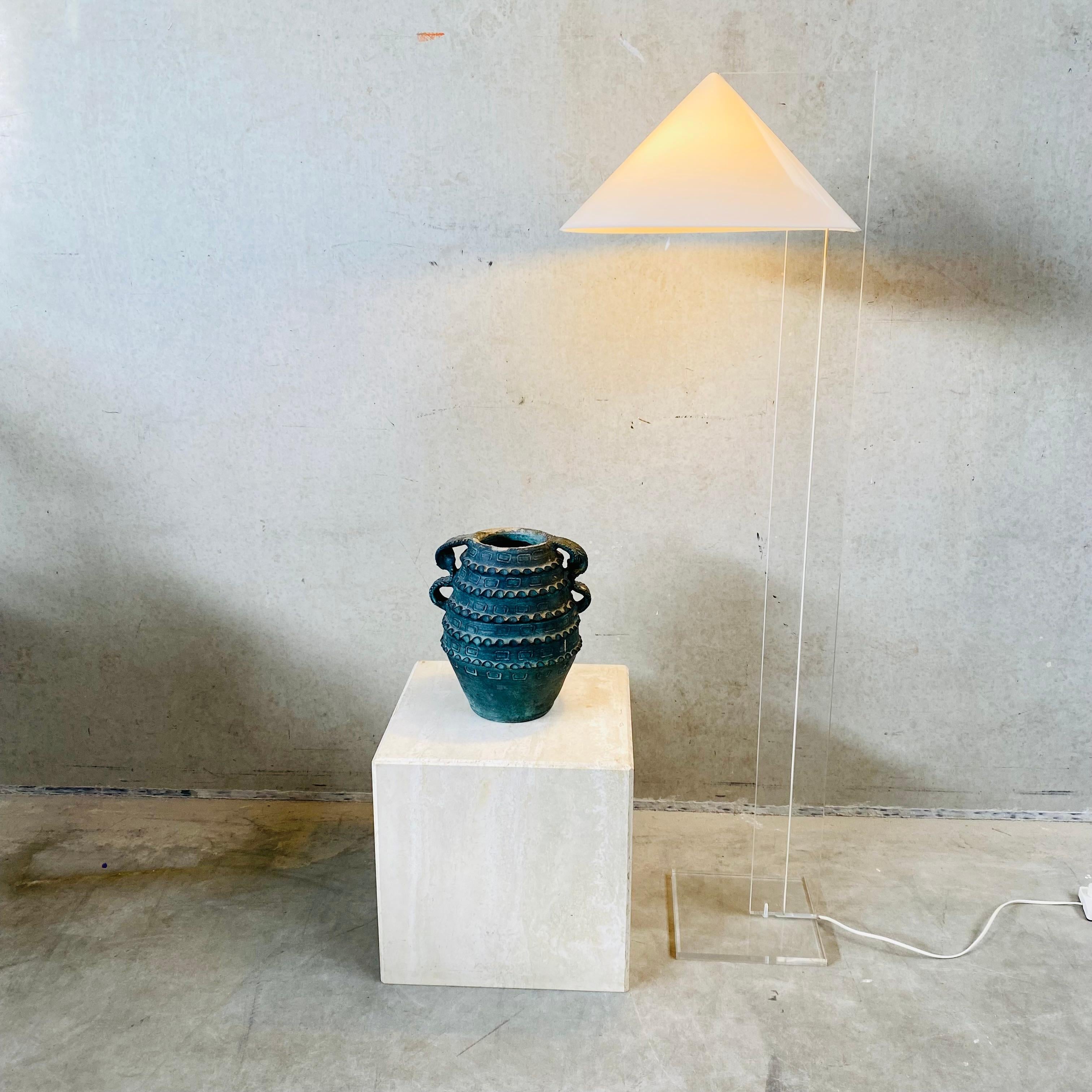 Plexiglass Floor Lamp 'Cone' by Harco Loor Haarlem, Netherlands 1970s ...