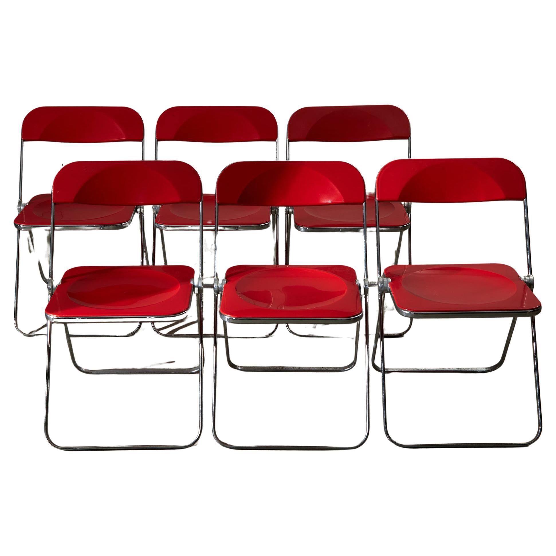 Giancarlo Piretti "Pluff" Italian Folding Chair for Anonima Castelli ...