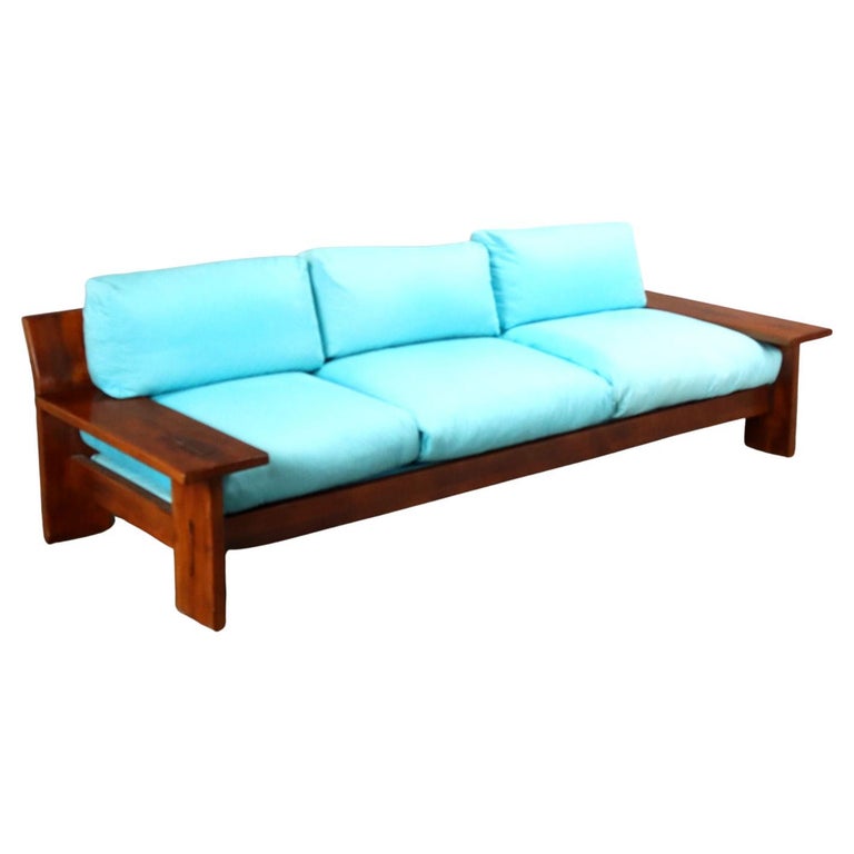 Plinio 3 Seater Sofa Oak Italy 1980s For Sale at 1stDibs