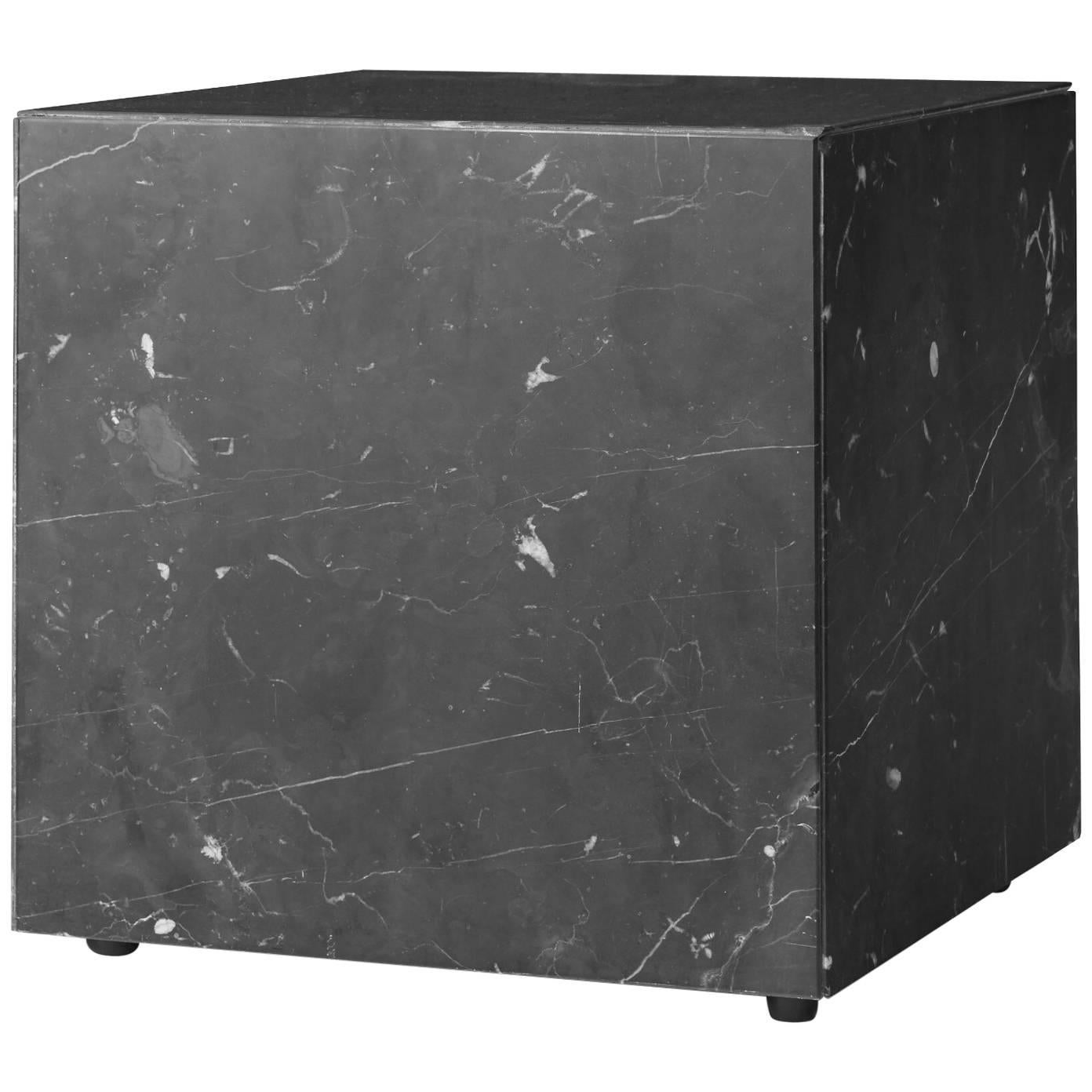 Plinth, Cubic, Black Marble at 1stDibs